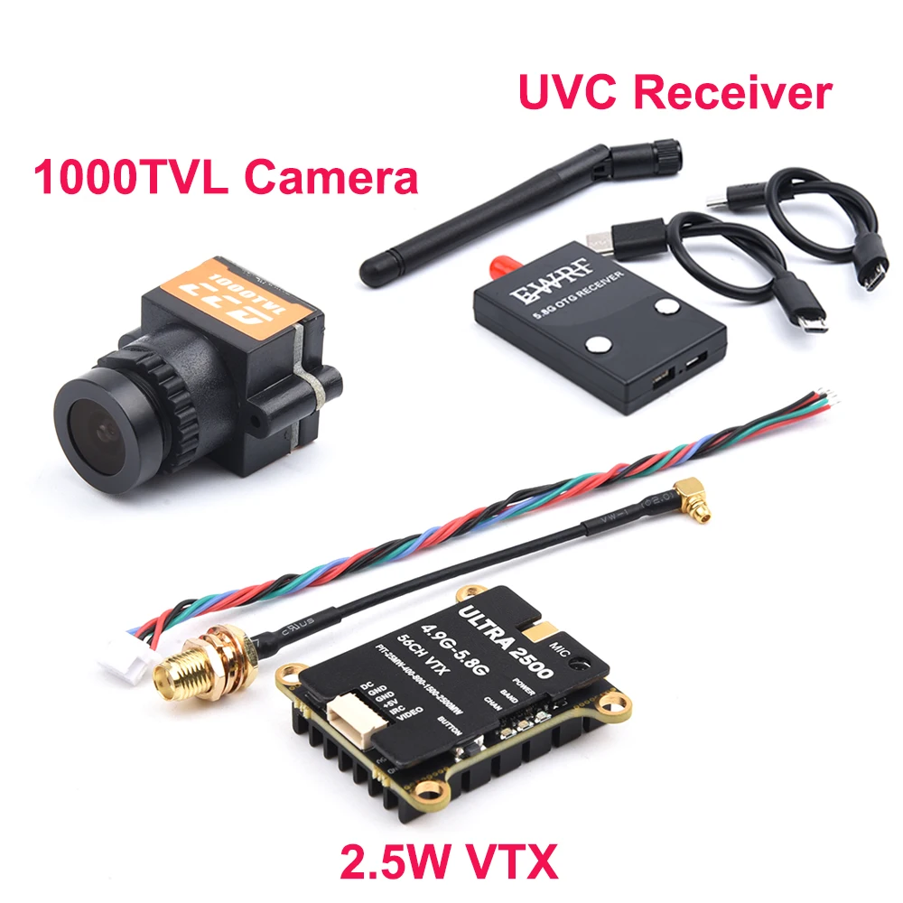 NEW-64CH-1-6W-2-5W-FPV-VTX-Transmitter-1000TVL-1200TVL-Camera-5-8G-UVC ...