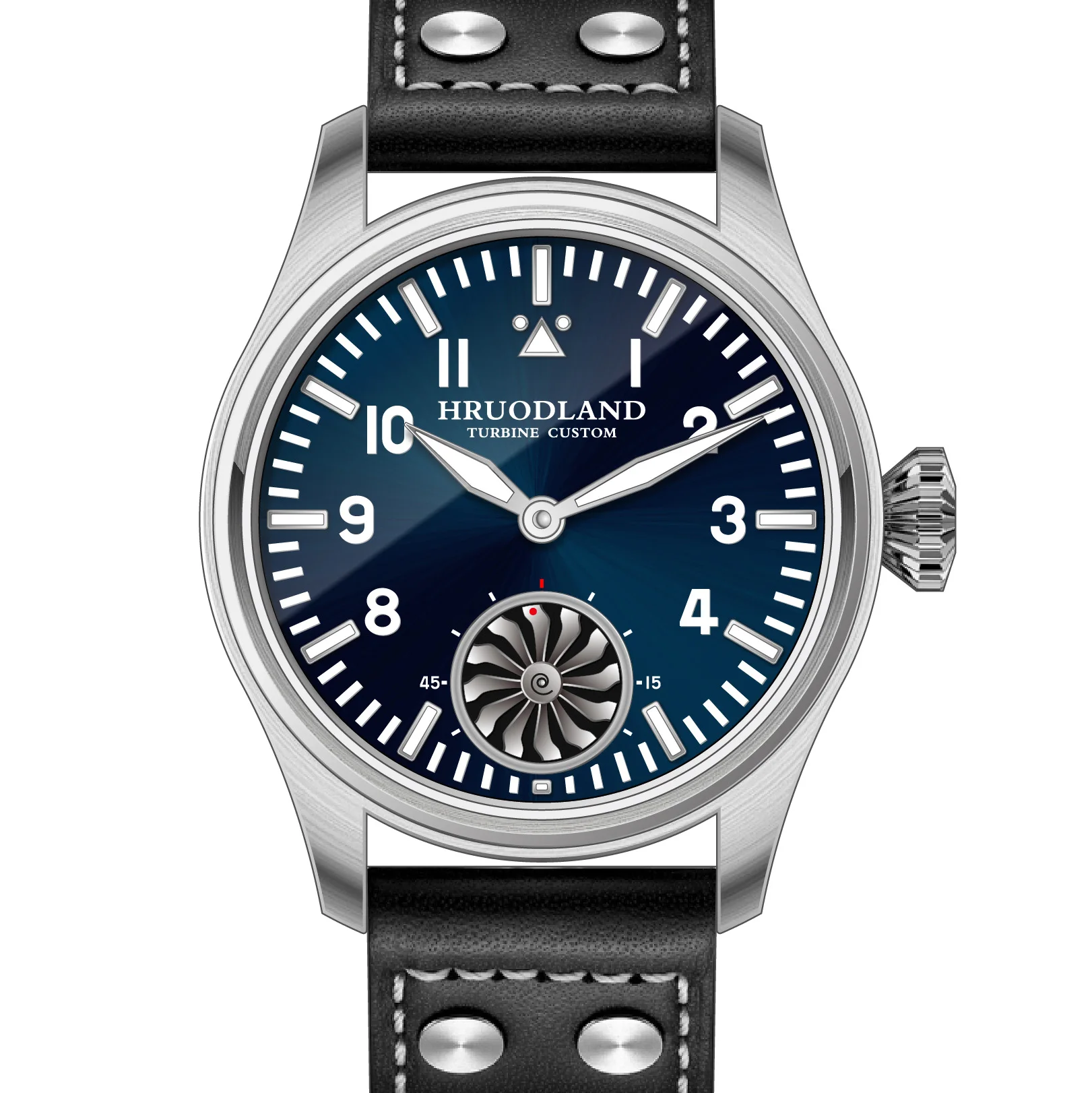 Hruodland Retro Manual Winding Men Pilot Watches Sapphire Glass 10ATM ...