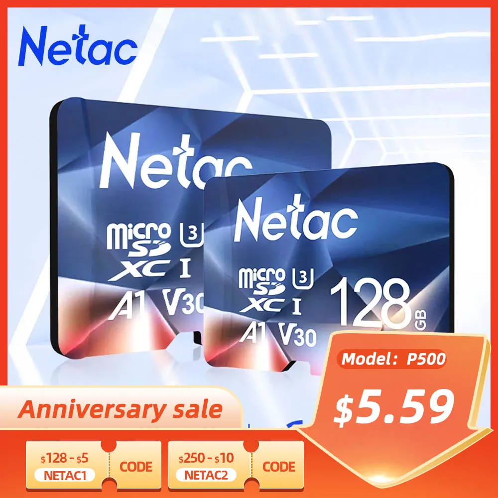 Netac-SD-Card-32gb-64gb-Video-Card-Micro-SD-128gb-256gb-512gb-A1-V30-U3 ...