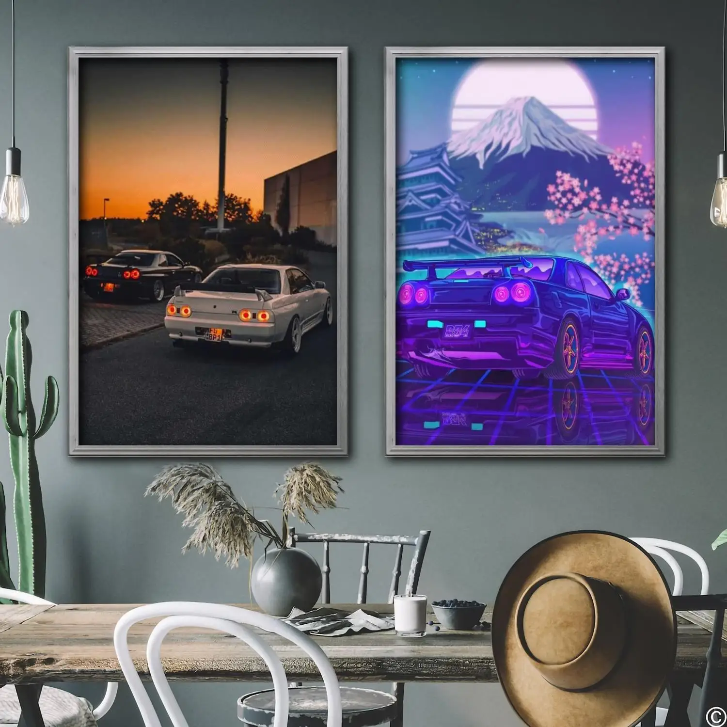 gtr-car-Decorative-Canvas-Posters-Room-Bar-Cafe-Decor-Gift-Print-Art ...