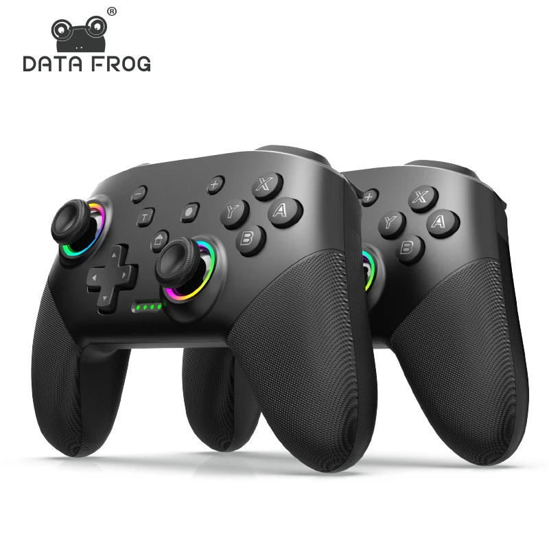 DATA-FROG-controlador-de-juego-inal-mbrico-2-piezas-Switch-Pro-Gamepad ...