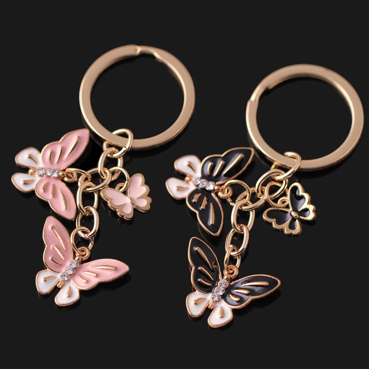 Fashion-Butterfly-Keychains-For-Women-Cute-Car-Lovely-Key-Chain-Friend ...