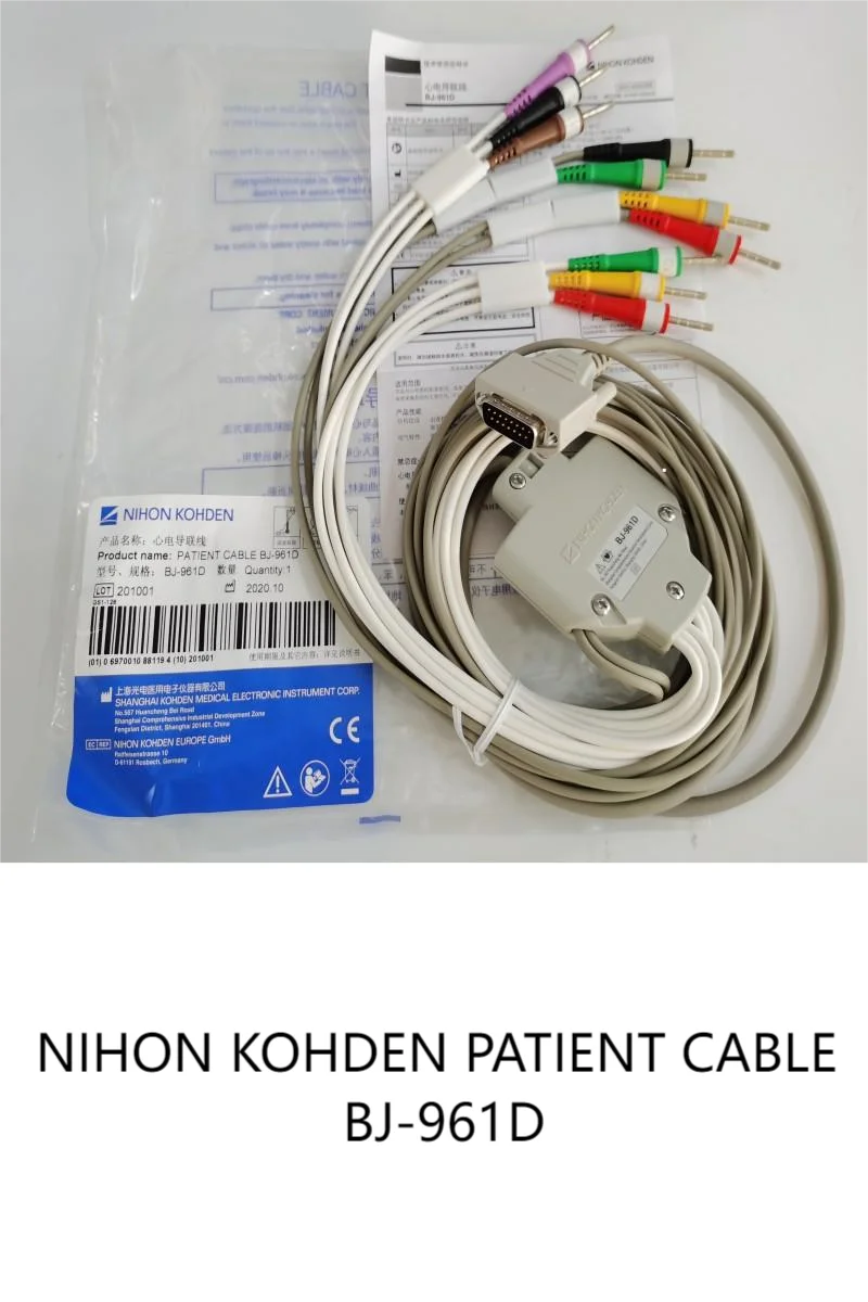 NIHON KOHDEN 9130 9020P 9022 9010 1350 ECG lead wire pat ient cable BJ ...