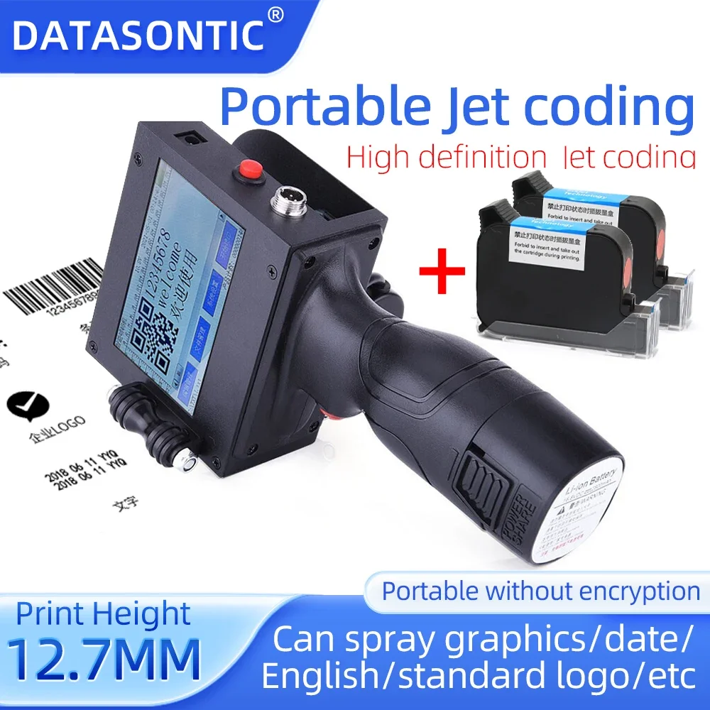 JS12-JS10-Inkjet-coding-gun-2588-Portable-Handheld-Printer-12-7mm-Production-Date-Barcode-Label ...