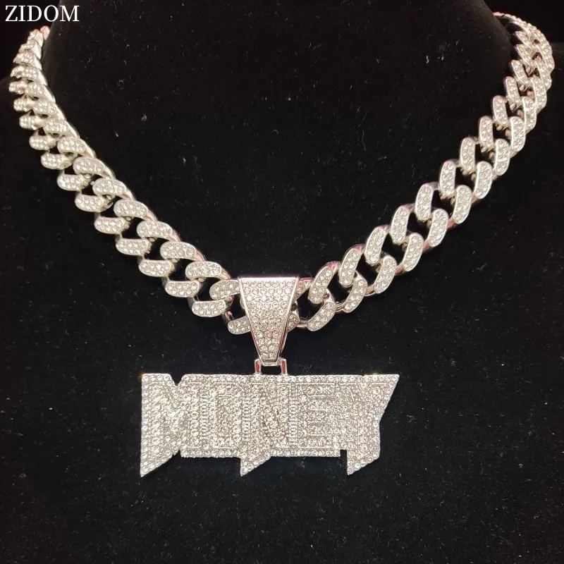 Men-Women-Hip-Hop-MONEY-Pendant-Necklace-Cuban-Chain-Hiphop-Iced-Out ...