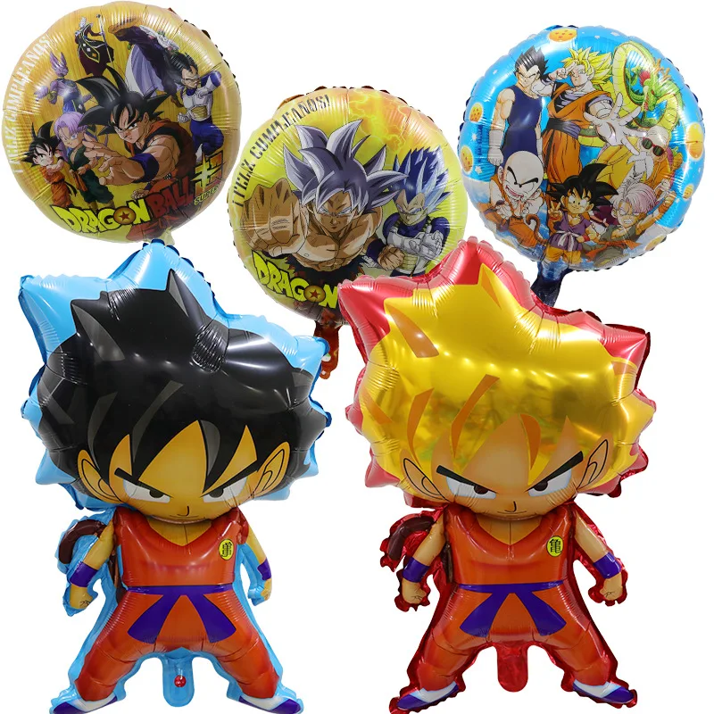 Dragon Ball-Z Son Goku Anime Modeling Balloon Cartoon Aluminum Film Toy ...