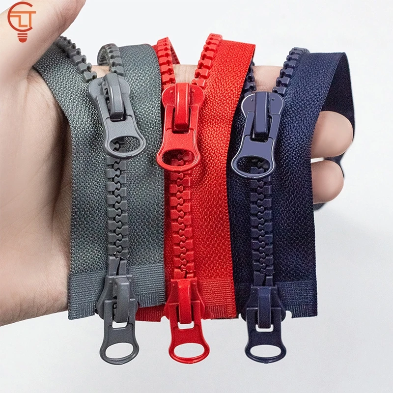 1pc-60-80cm-Resin-Zipper-Open-end-Single-double-Sliders-Zippers-Two-way ...