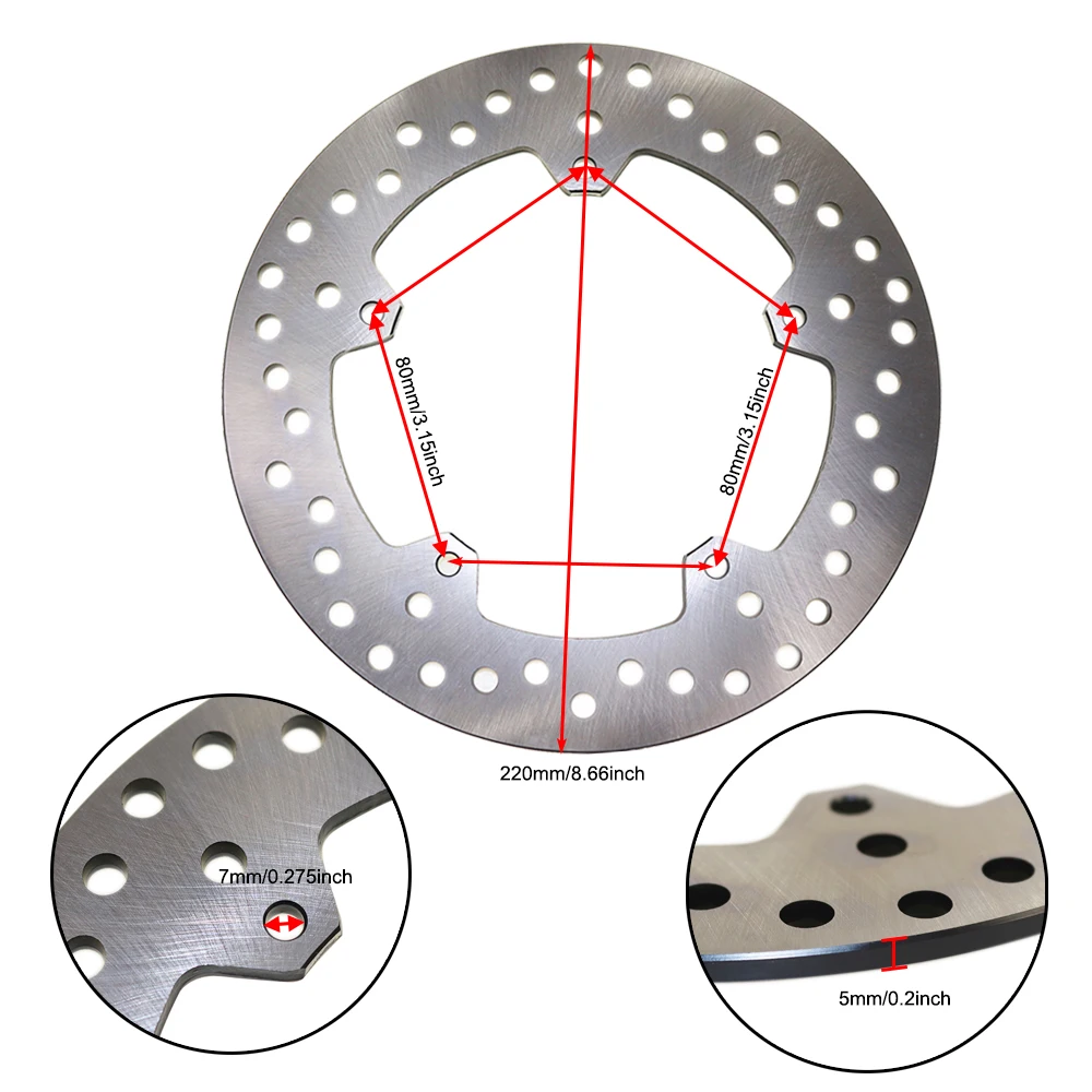 220mm-Motorcycle-Stainless-Steel-Rear-Brake-Disc-Rotor-For-BMW-S1000R ...