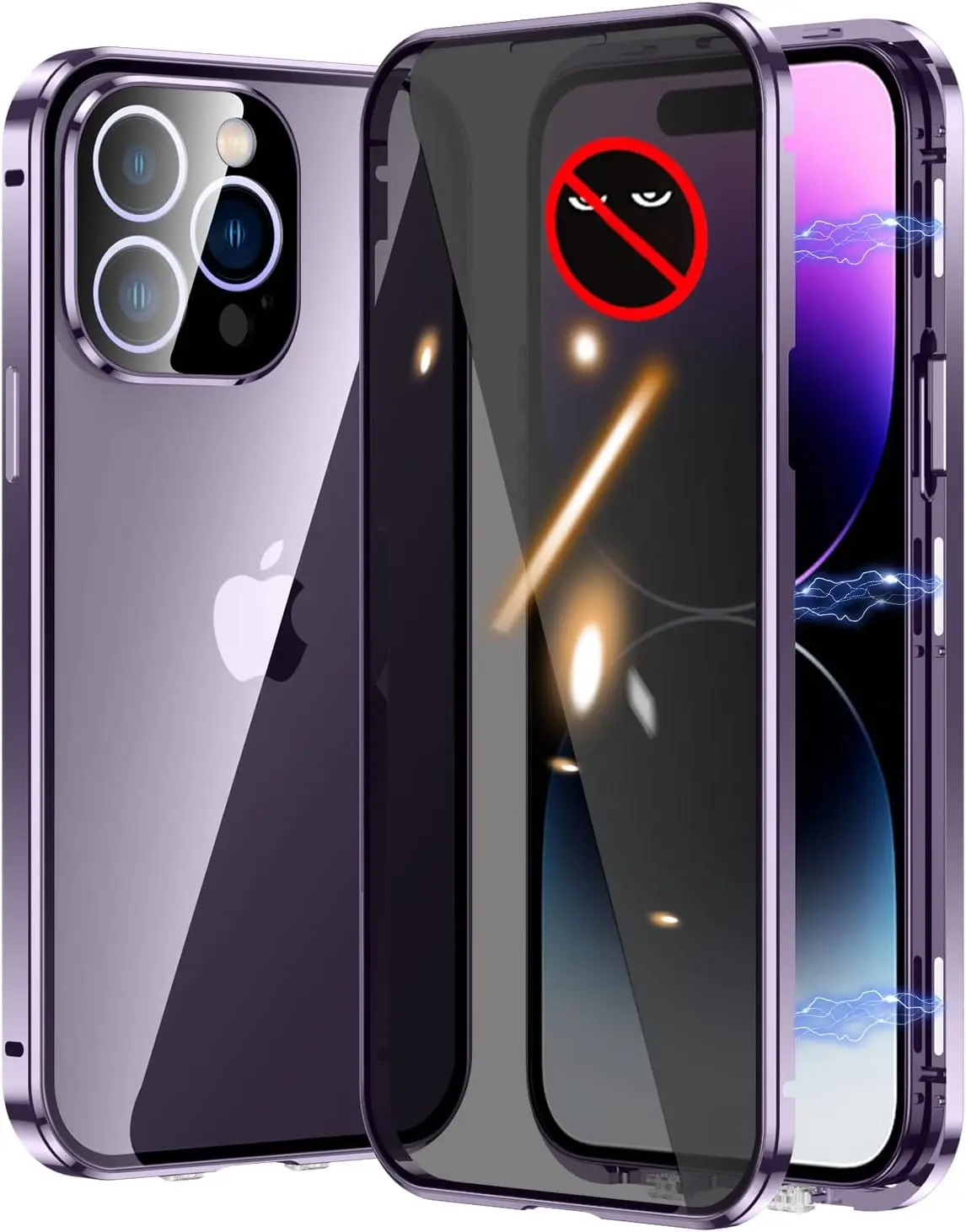 For-iPhone-15-14-Plus-13-12-11-Pro-Max-Anti-peeping-Privacy-Double ...