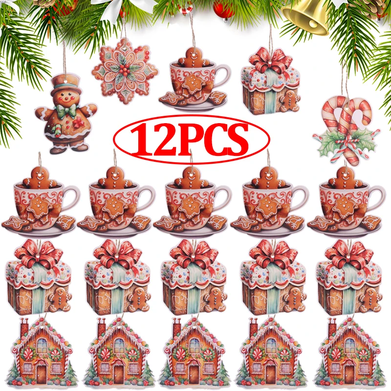 Weihnachten-Lebkuchen-mann-Ornamente-Schneeflocke-Schneemann-Weihnachts ...