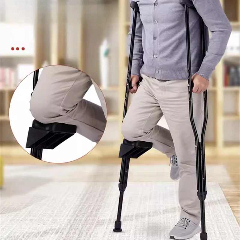 Adjustable Medical Crutches for Elderly Aluminum Alloy Anti-Slip Base ...