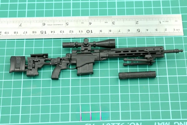 1-6th-mini-Jigsaw-puzzle-MSR-Sniper-Rifle-Plastic-Soldiers-Weapons ...