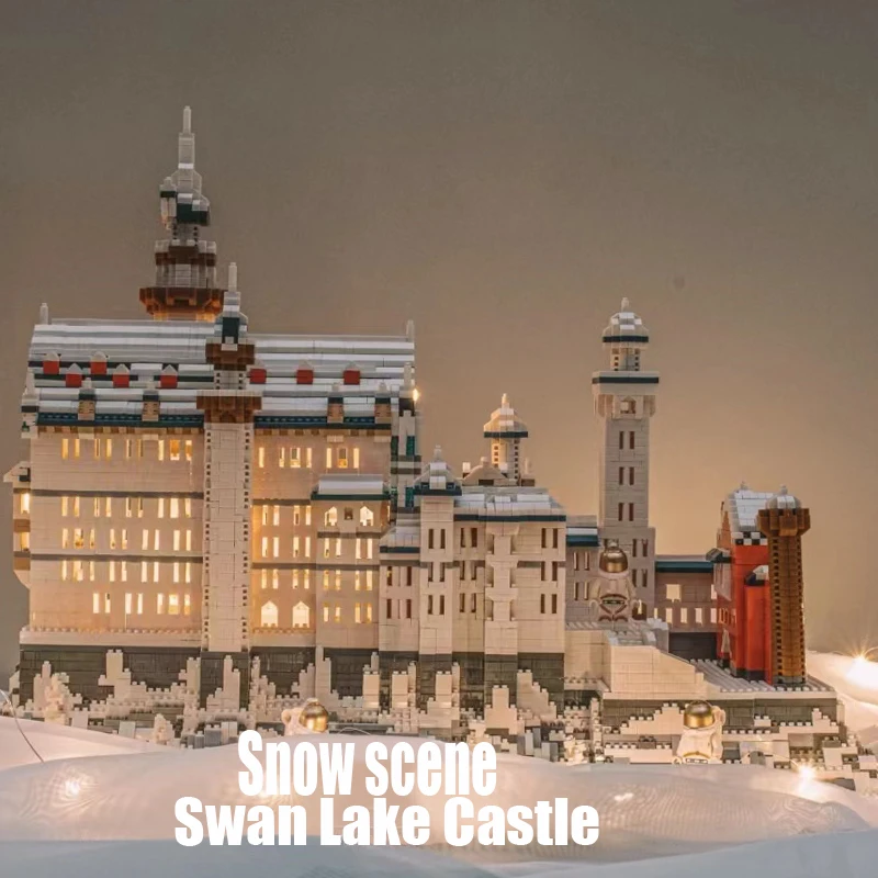 8288-PCS-Mini-City-New-Swan-Stone-Castle-Building-Blocks-World-Famous ...