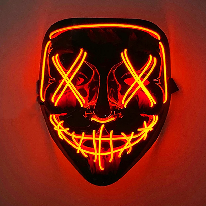2023-Halloween-Wireless-Rave-Party-Mask-Decor-LED-Purge-Mask-Neon-Light ...