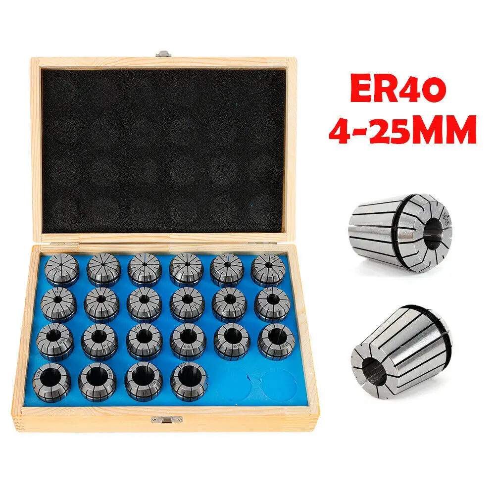 22Pcs-ER40-Collet-Chuck-Set-CNC-Milling-Lathe-Tool-TOOL-HOLDER-SET ...