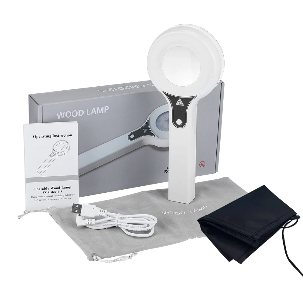 LED Woods Lamp Skin Care Analyzer Machine with Blackout Cloth Pro ...