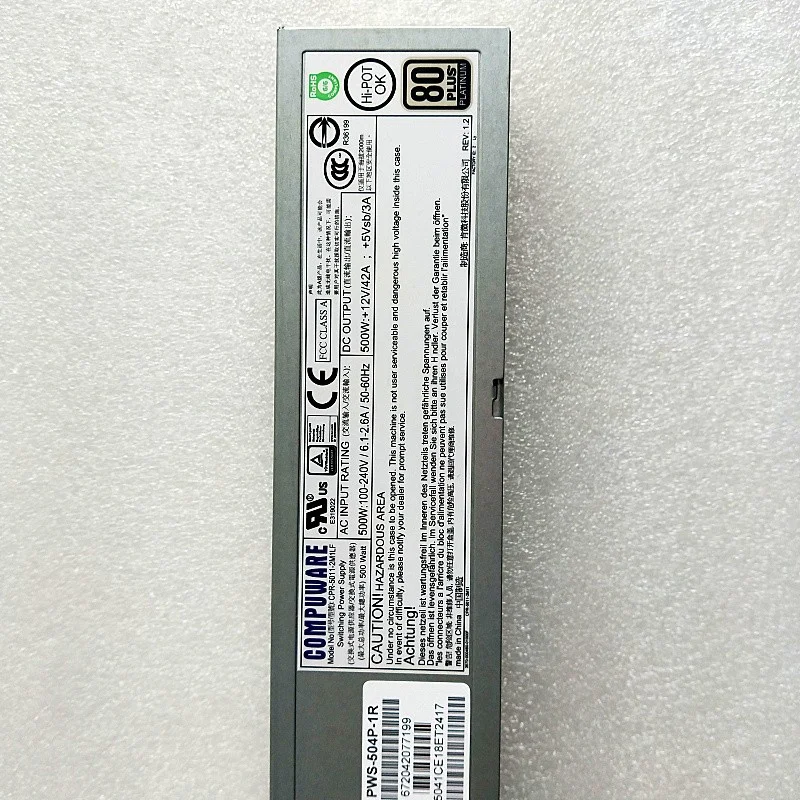 Original PSU For Compuware 500W Switching Power Supply CPR-5011-2M1LF PWS-504P-1R - hardwaresell.com