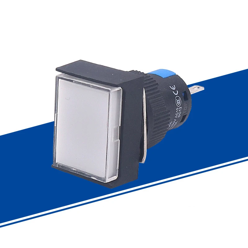 Interruptor pulsador de plástico con enclavamiento/momentáneo ABILKEEN de 16 mm, interruptor ...