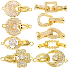 Juya DIY 18K Gold Plated Creative Closure Fasteners Lock Clasps ...