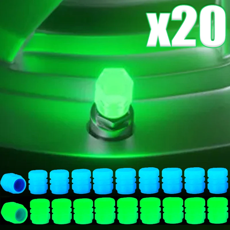 Car Luminous Tire Valve Cap Motorcycle Bike Wheel Nozzle Night Glowing ...