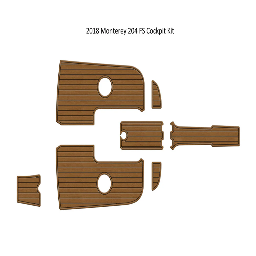 2018-Monterey-204-FS-Cockpit-Pad-Boat-EVA-Foam-Faux-Teak-Deck-Floor-Mat ...