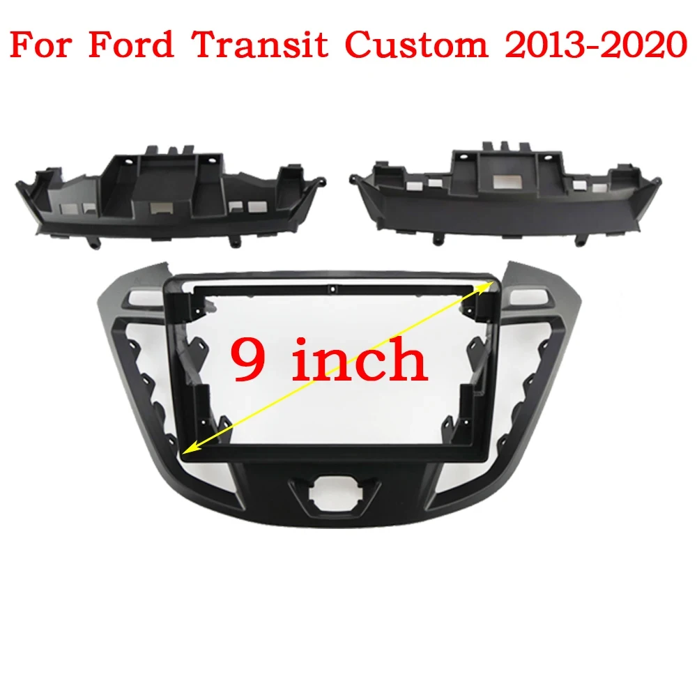 2-Din-Car-Stereo-Radio-Frame-Dash-Panel-Trim-Kit-For-Ford-Transit ...