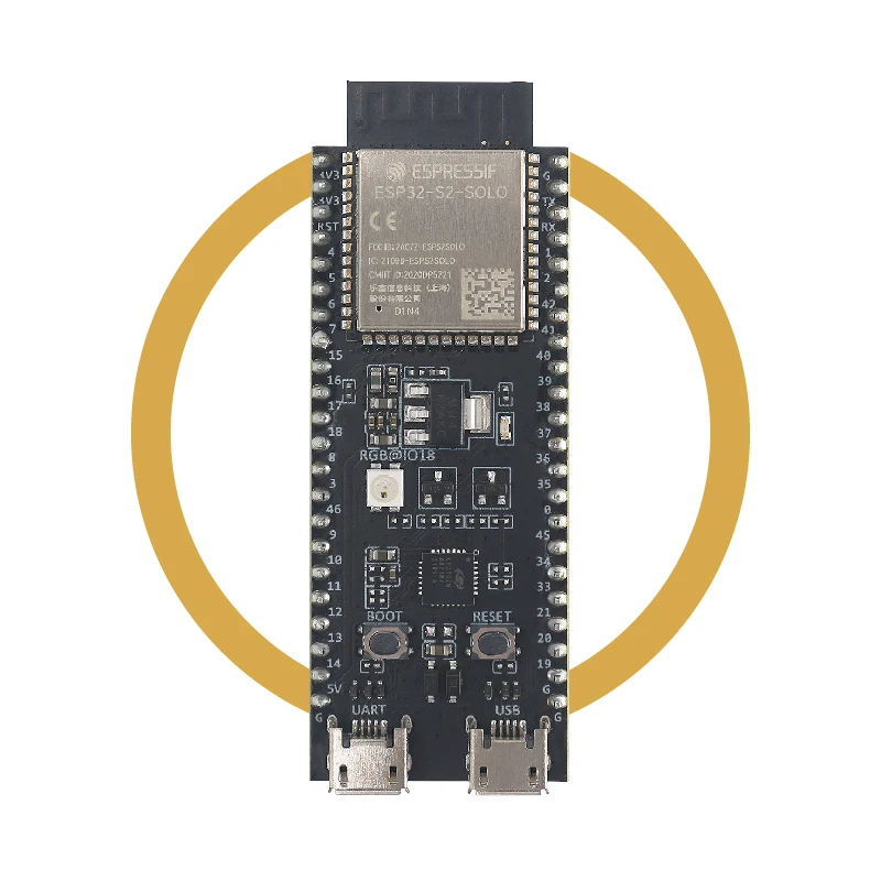 Placa de desarrollo Espressif Systems, serie ESP32-S2-DevKitC-1, ESP32-S2/1U