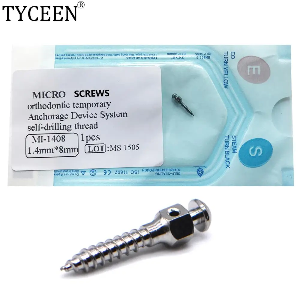 Dental Mini Screw Titanium Alloy Orthodontic Matching Tool Micro Screw ...