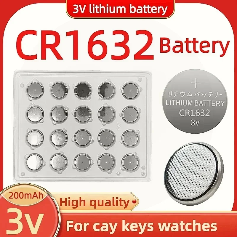 20-40pcs-CR1632-3V-Lithium-Battery-200mAh-cr-1632-DL1632-BR1632-LM1632 ...