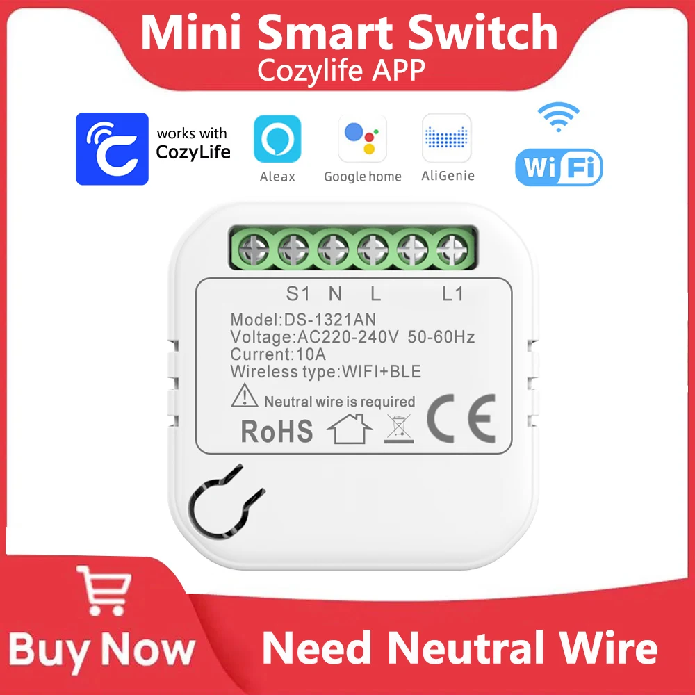 WiFi-Mini-Smart-Switch-Cozylife-2-Way-Control-Smart-Home-Automation-DIY ...