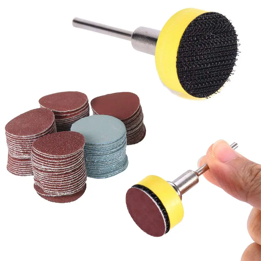 100pcs 1inch (25mm) Sanding Discs Pad 100-3000 Grit Abrasive Polishing ...