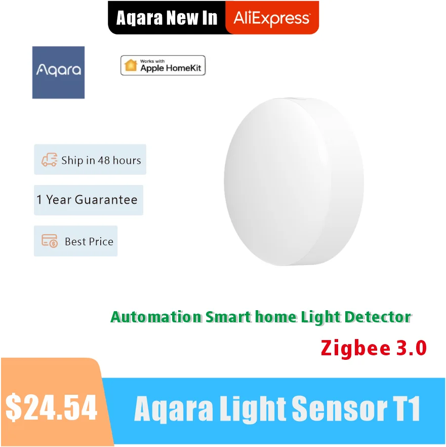 2023-Aqara-Light-Sensor-T1-Brightness-Sensor-Zigbee-3-0-AutoSmart-home ...