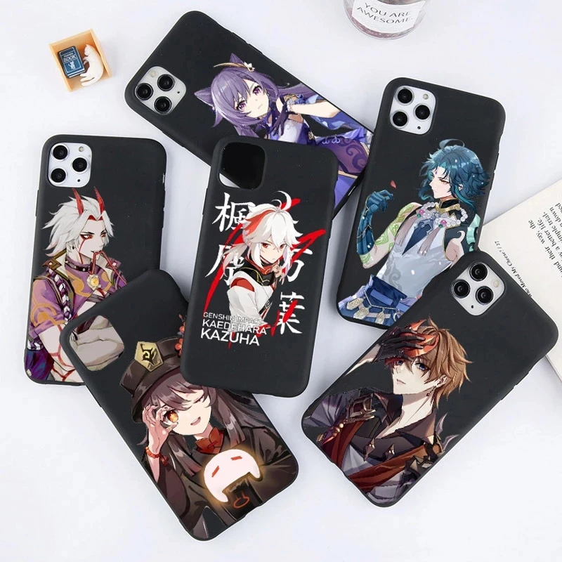 Genshin Impact Phone Case for Iphone 11 12 13 Pro XS XR MAX 8 7 Plus SE ...