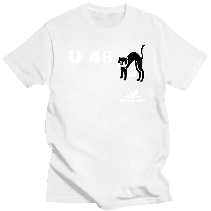 Printed-100-Cotton-Camisa-T-Shirts-U-Boat-U48-Kater-Wk-Marine-Register ...