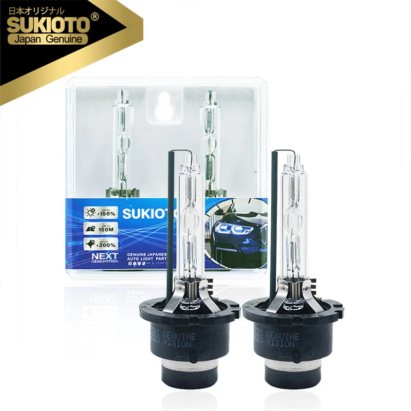 GENUINE SUKIOTO JAPAN TECHNOLOGY 55W Xenon D2S HID Bulb CBI 4300K D4S ...