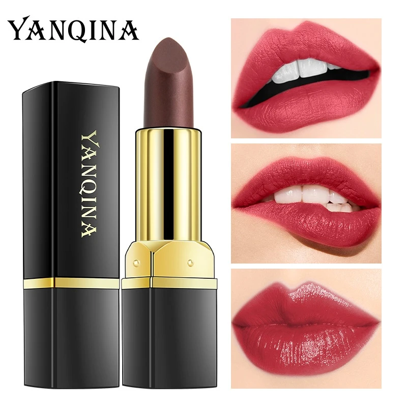 Red Lipstick Waterproof Black Magic Lip Stick Glossy Lipstic Changes ...