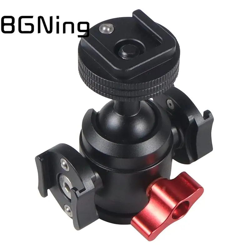 Mini Tripod Swivel Ball Head With Cold Shoe Mount Adapter For Dslr ...