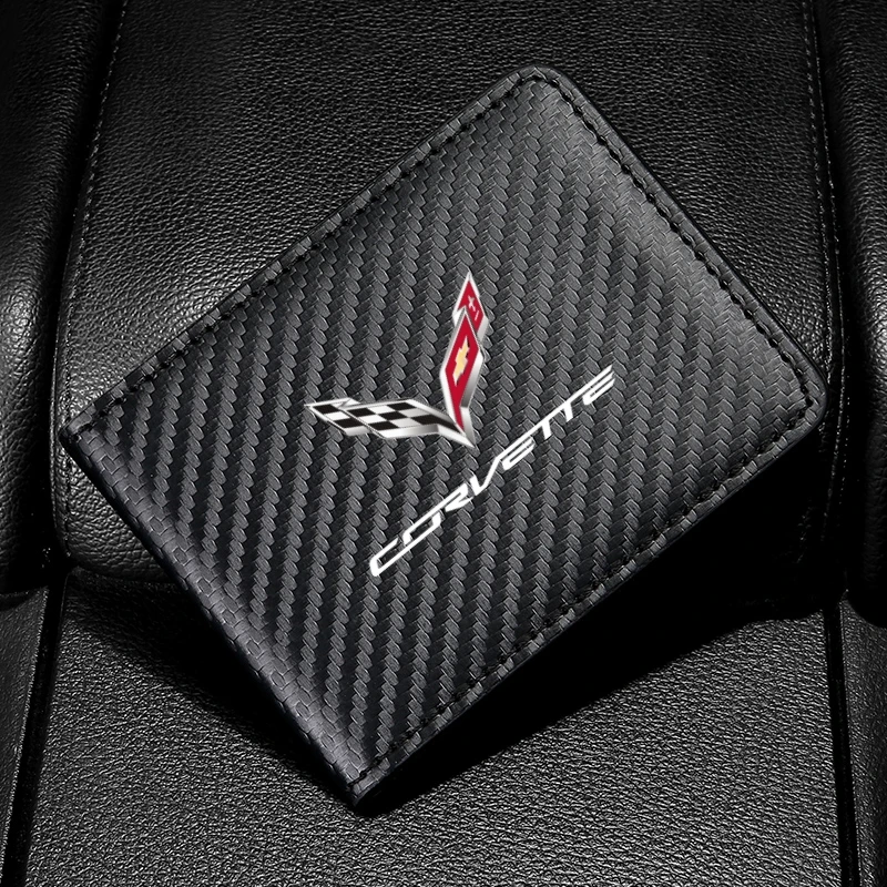 Carbon Fibre Car Driver License Cover Wallet ID Card Credit Holder For ...