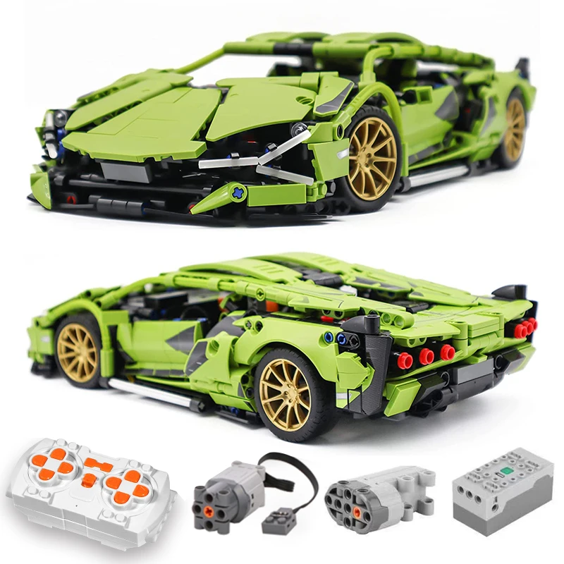 Technical Lambo Sian FKP 37 Construction Bricks 1:14 Model Building Kit ...