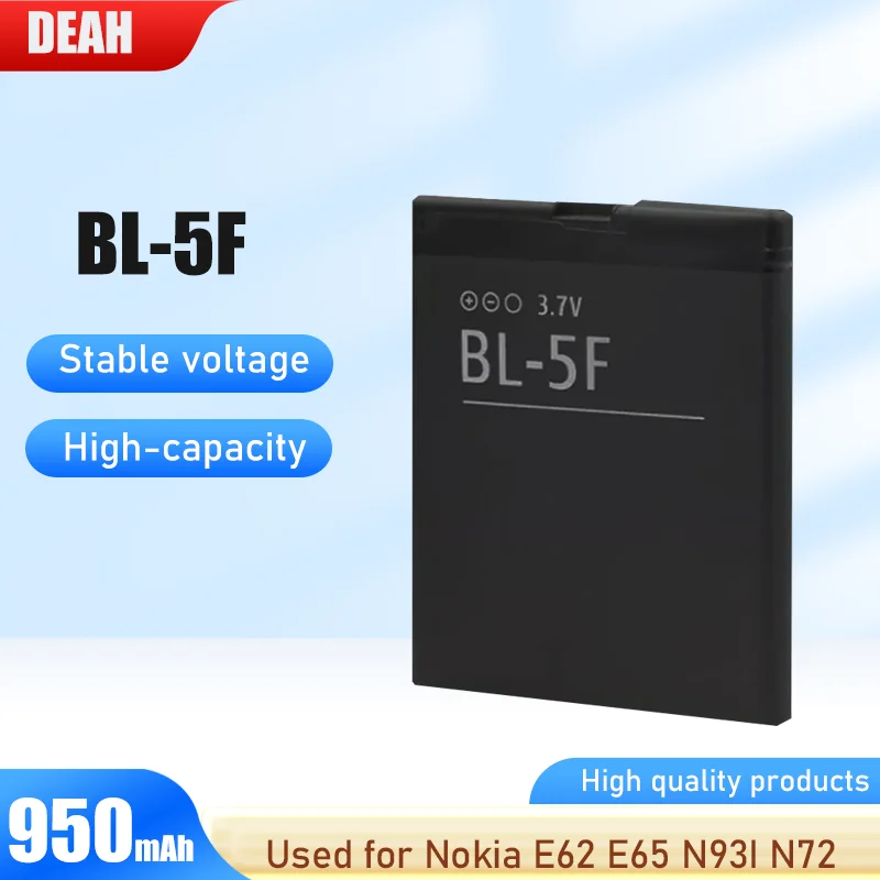 1PCS 3.7V 950mAh BL 5F BL5F BL 5F 교체 리튬 전화 배터리 노키아 N78 N95 N96 N98 N93i ...