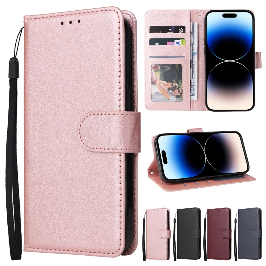 Wallet Card Holder Magnetic Flip Leather Case For iPhone 15 Pro Max 14 13 Mini 12 11 SE 2022 ...