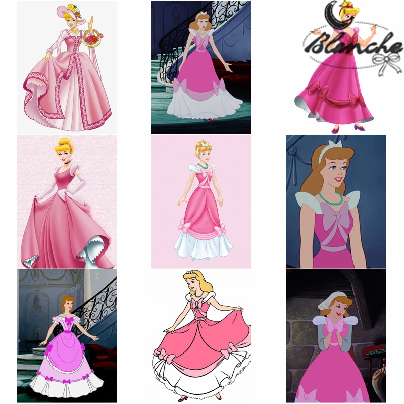 Cinderella Pink Dress Pattern