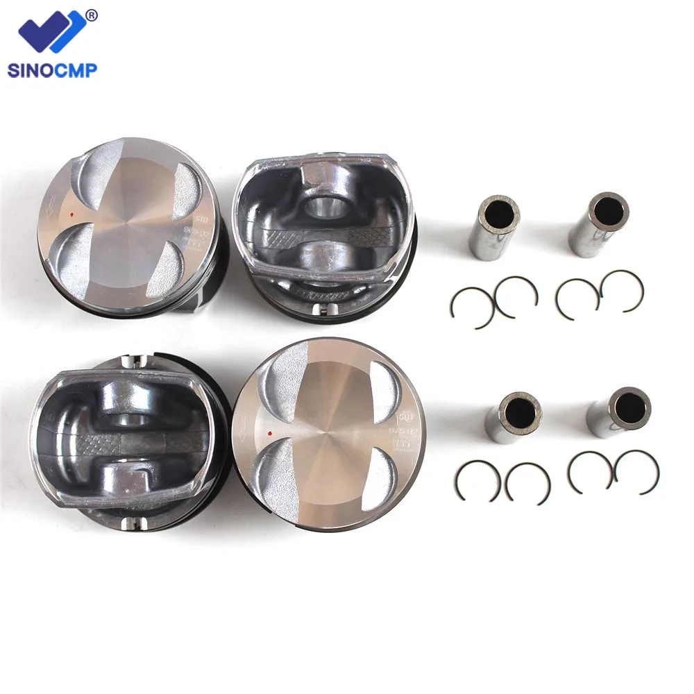4pcs/set 77mm STD N12 N16 Engine Piston & Ring kit Fits MINI R55 R56 ...