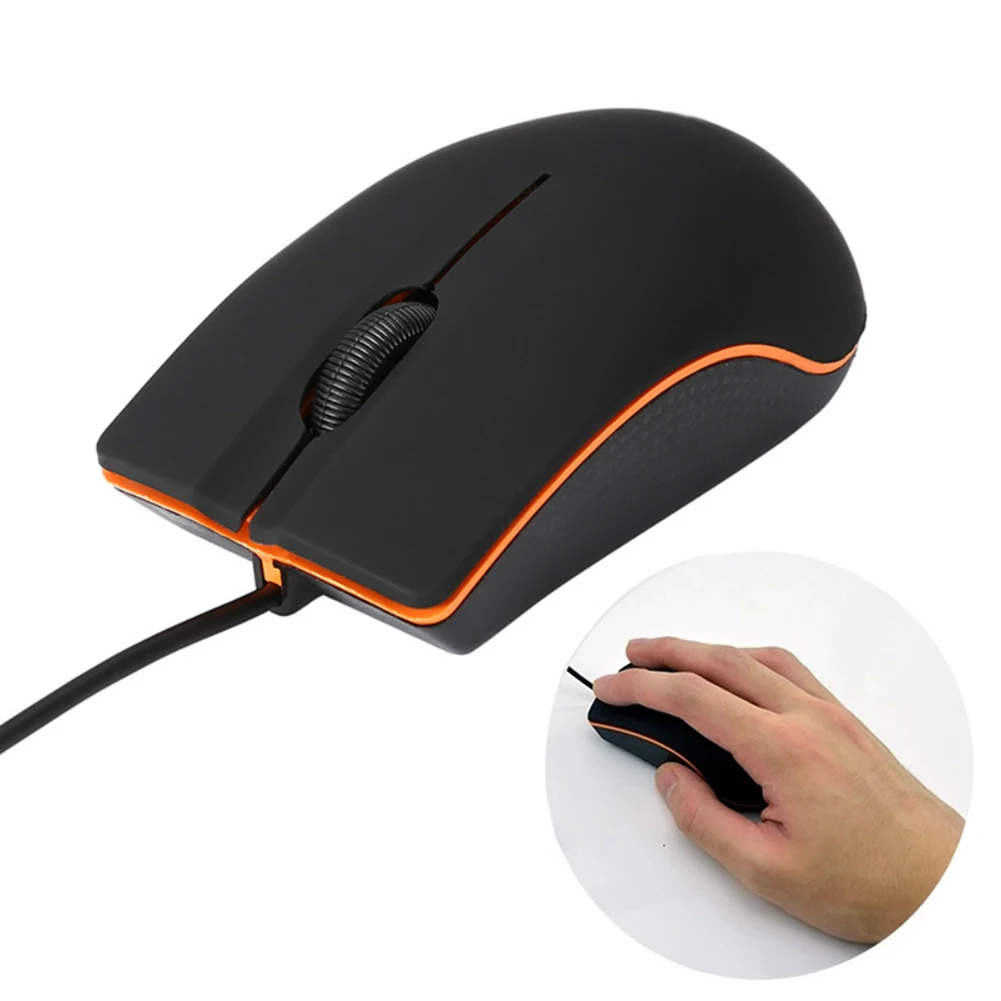 M20 wired mouse 1200dpi computador escritório mouse matte preto usb ...