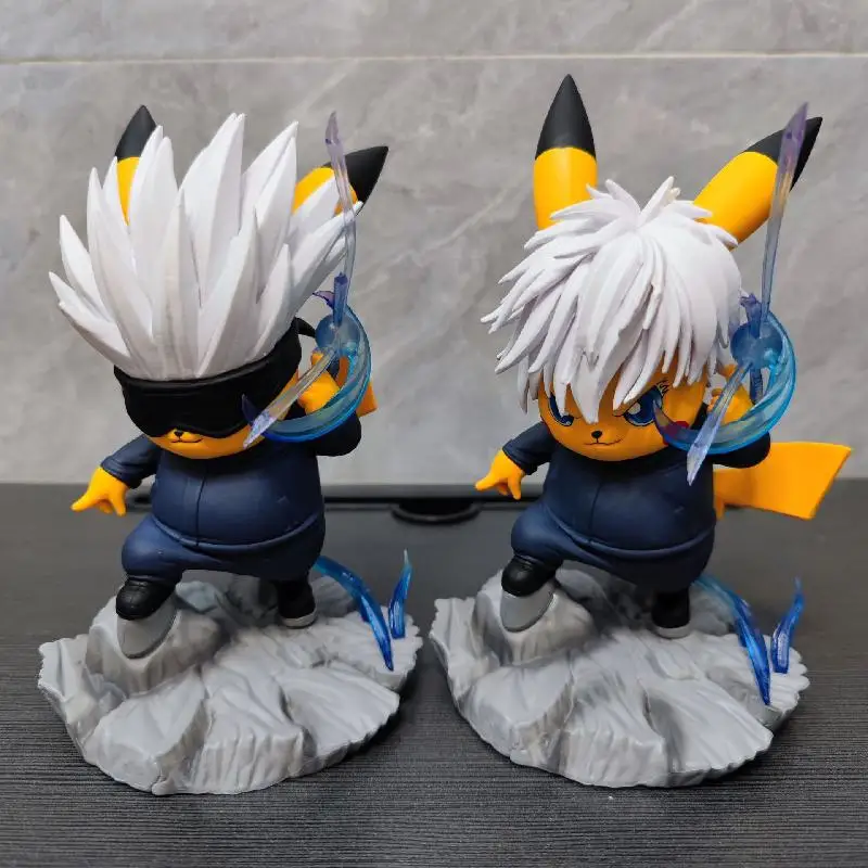 Pikachu Cos Anime Jujutsu Kaisen figuras de acción Gojo Satoru Pokemon ...