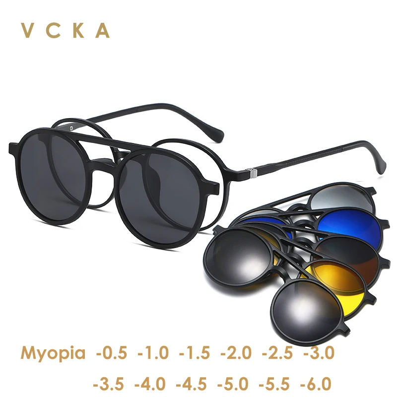 Myopia Glasses Polarized Magnetic | Sunglasses 6 1 Magnetic Polarized ...