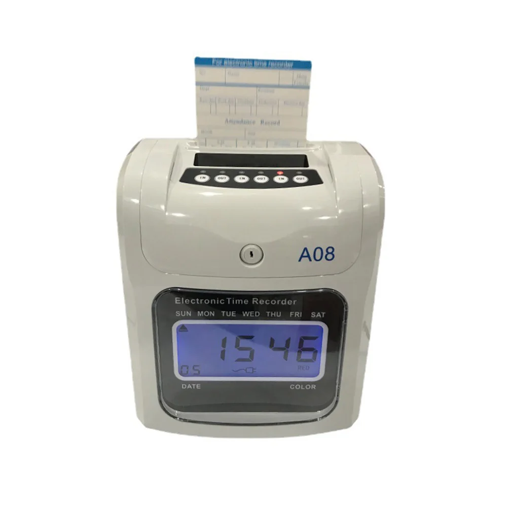 Electronic-Attendance-Machine-Digital-Time-Recorder-Office-Staffs-Check ...