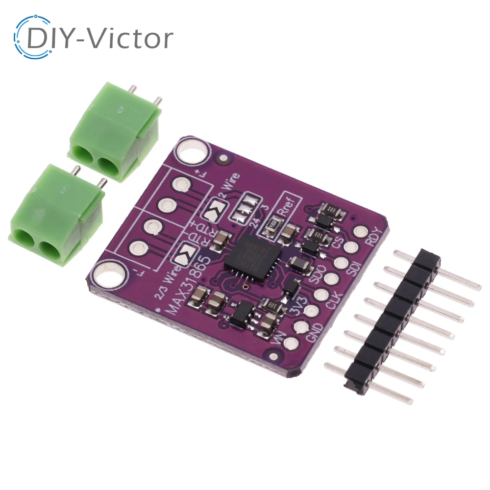 MAX31865-PT100-to-PT1000-RTD-to-Digital-Converter-Board-Temperature ...
