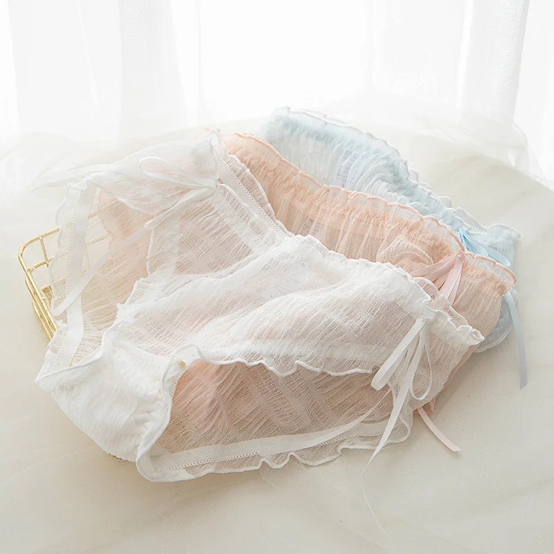 Bragas japonesas de gasa para niña, ropa interior de algodón con ...