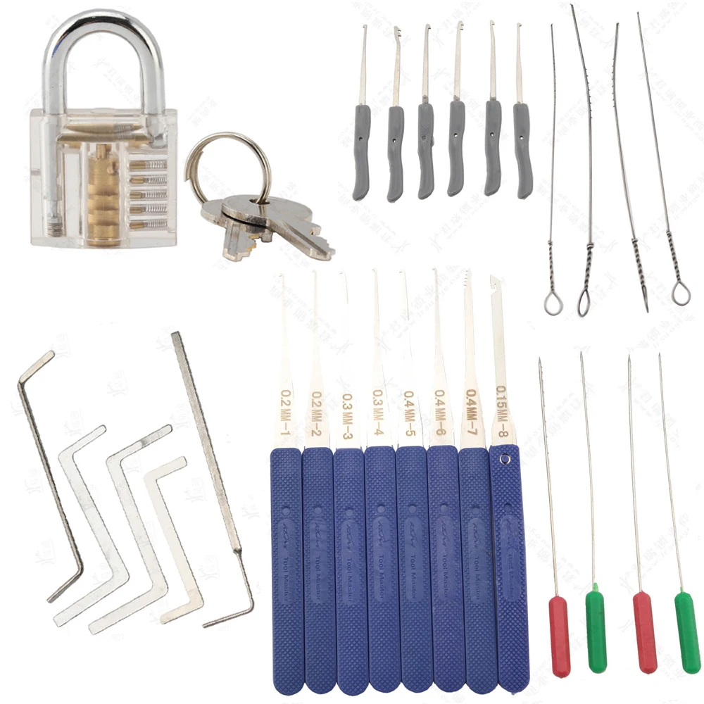 4-in-1-Lock-Pick-Set-Broken-Key-Remove-Auto-Locksmith-Tools-Key ...